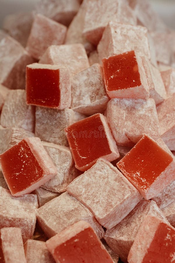 Traditional Turkish Delight Lokum Candy Stock Photo - Image of snack ...