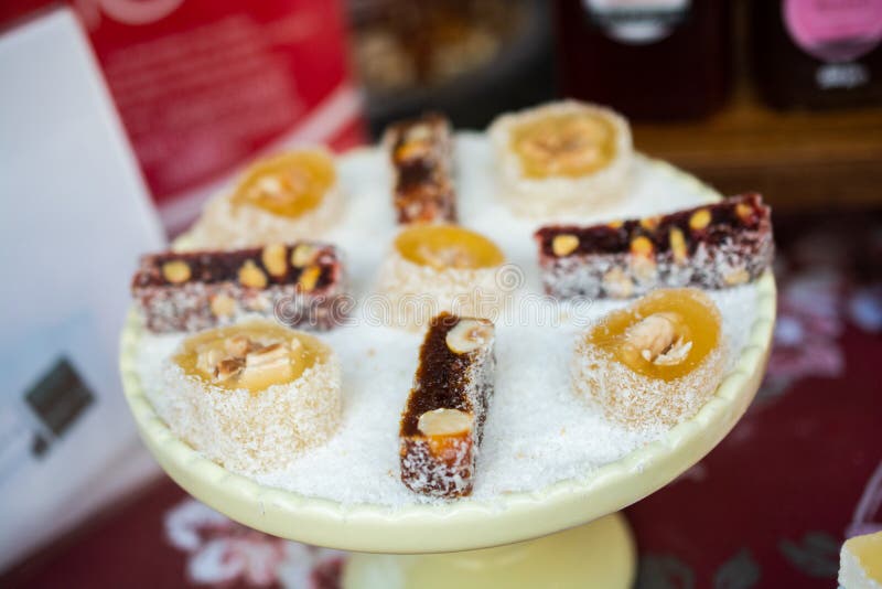Traditional Turkish Delight Lokum Candy Stock Image - Image of delight ...