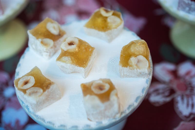 Traditional Turkish Delight Lokum Candy Stock Image - Image of culture ...