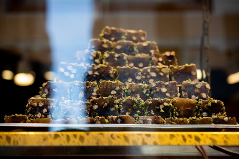Traditional Turkish Delight Lokum Candy Stock Photo - Image of ...
