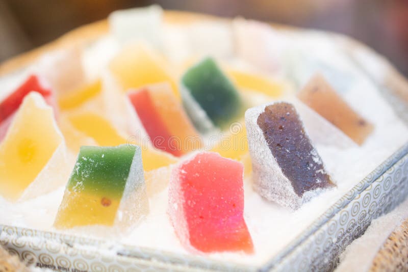 Traditional Turkish Delight, Soft Candy Stock Image - Image of turkish ...