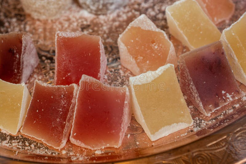 Traditional Turkish Delight, Soft Candy Stock Image - Image of eastern ...