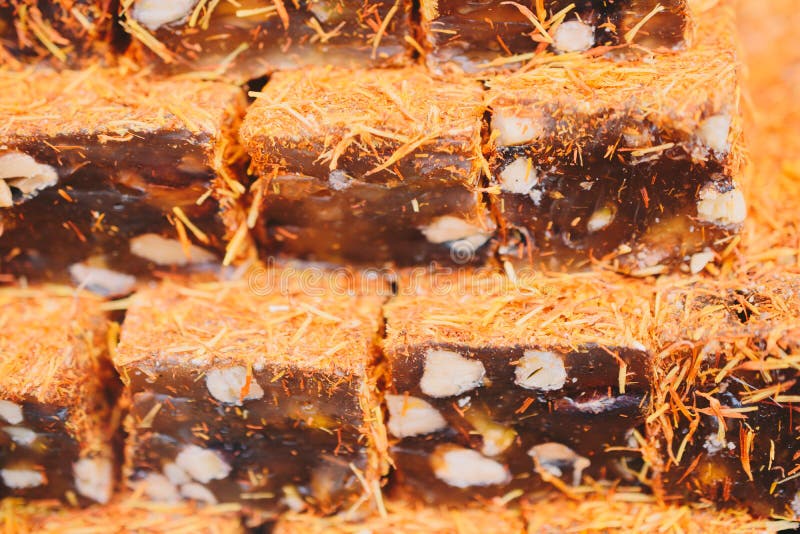 Traditional Turkish Delight Sweets As Lokum Candy Stock Image - Image ...
