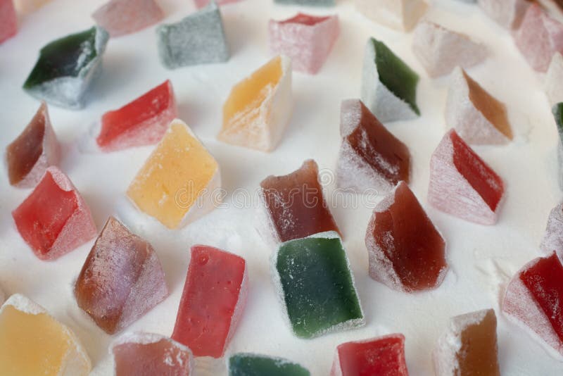 Traditional Turkish Delight Sweets As Lokum Candy Stock Photo - Image ...