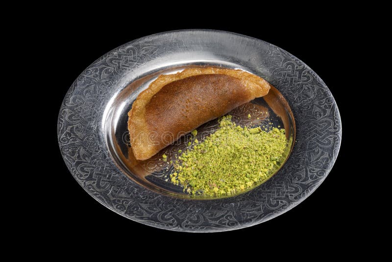 Traditional Turkish Dessert Called Arab Kadaif or Tas Kadayif. Turkish ...