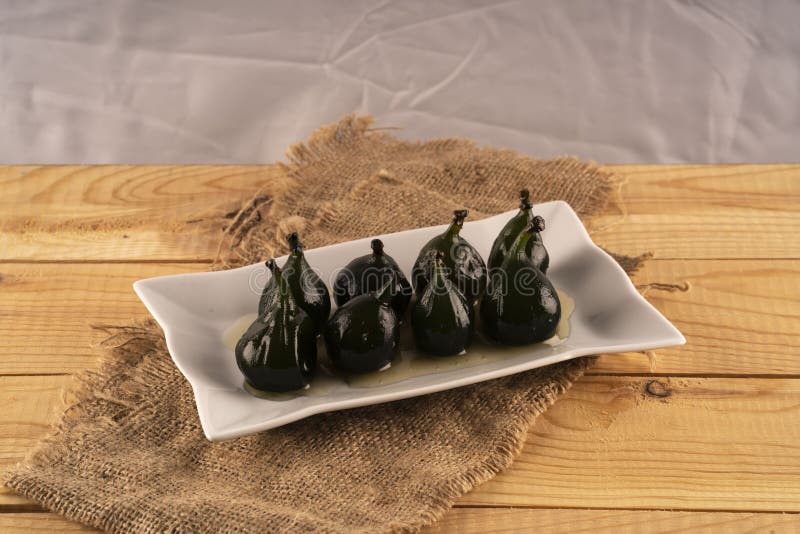 Traditional Turkish Dessert Fig Fruit Photo Stock Image - Image of ...