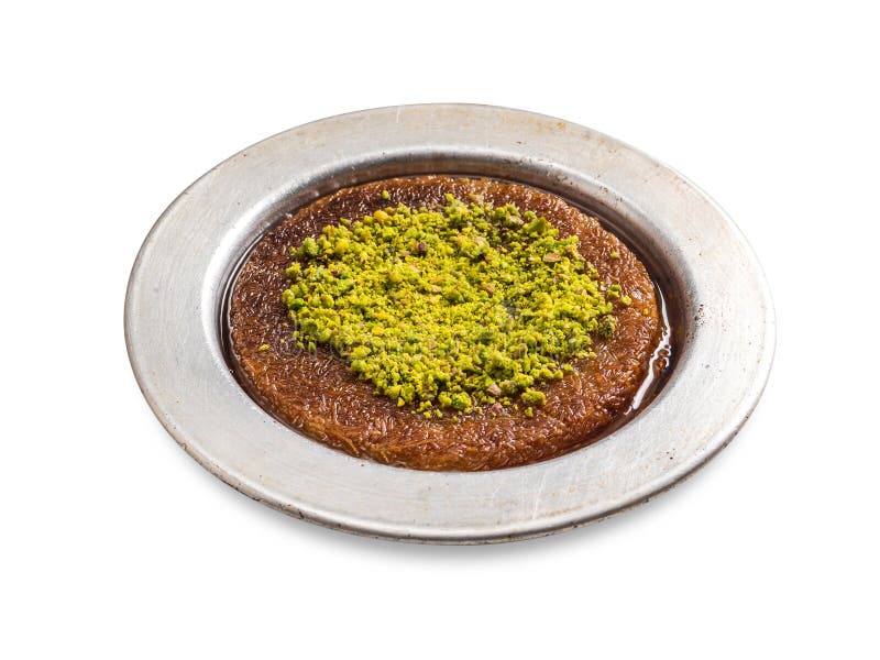 Traditional Turkish Dessert Kunefe Stock Image - Image of kanafah ...