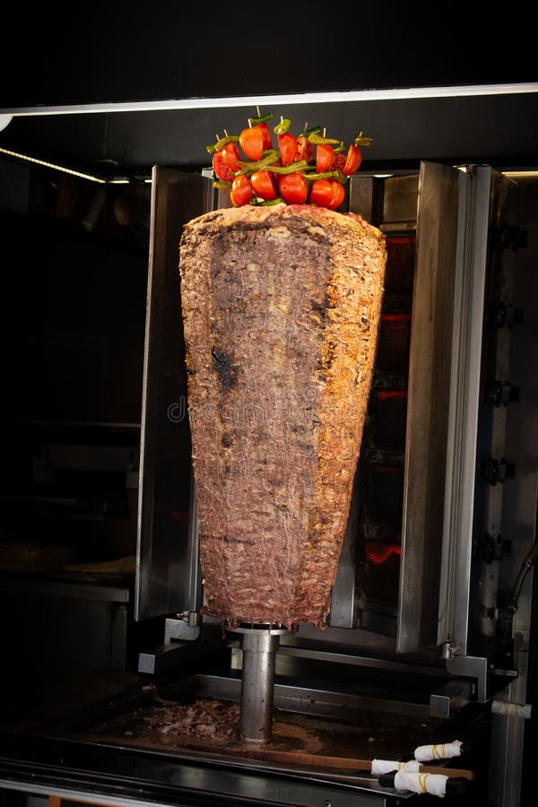 Traditional Turkish Doner Kebab Grill Stock Photo - Image of donner ...