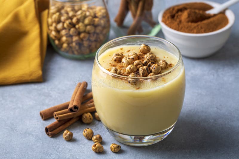 Traditional Turkish Drink with Roasted Chickpea Boza or Bosa Stock ...