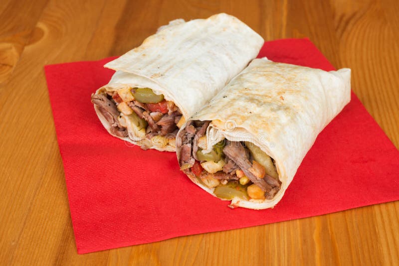 Turkish durum kebab stock photo. Image of food, grill - 19681298