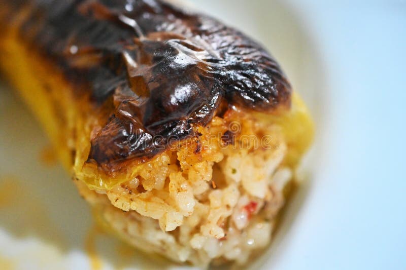 Traditional Turkish Food Dolma Biber, Stuffed Pepper Stock Image ...