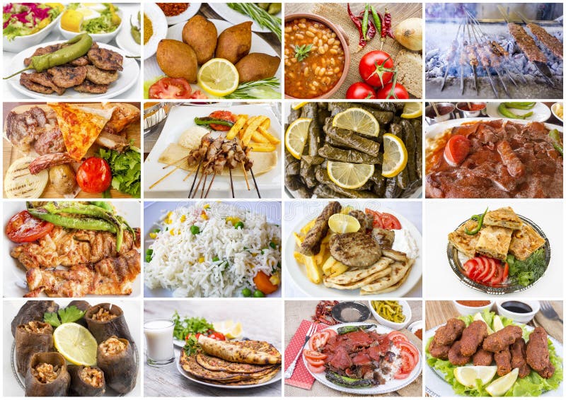 Traditional Turkish Foods Collage Stock Photo - Image of ottoman ...