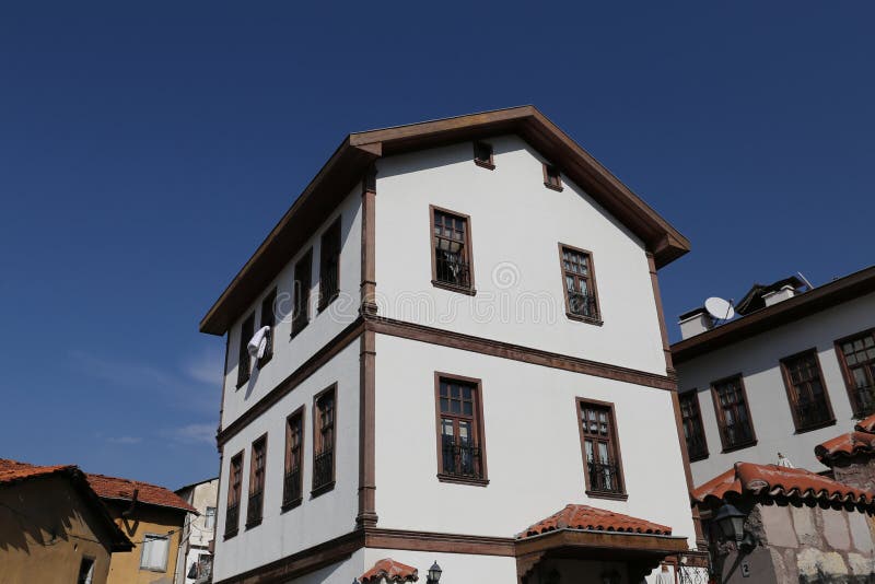 Traditional Turkish House in Ankara City Stock Photo - Image of ...