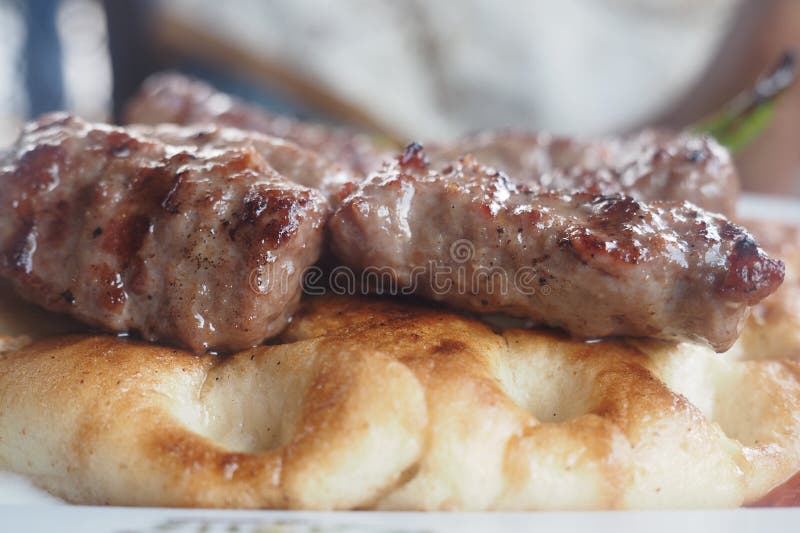 Traditional Turkish Kofte on Plate Stock Image - Image of mutton, doner ...
