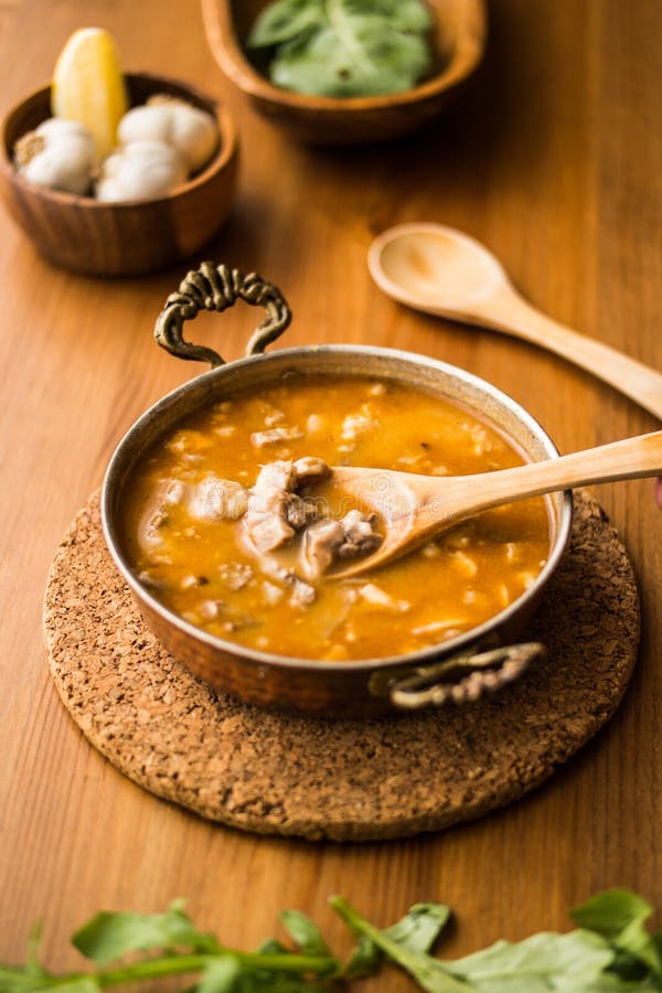 Traditional Turkish Soup Kelle Paca. Stock Photo - Image of kuurdak ...