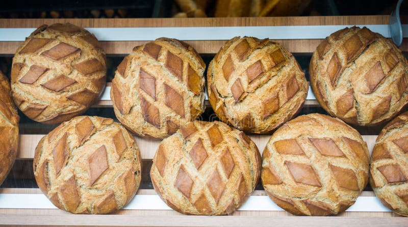 Traditional Turkish Style Made Bread Stock Image - Image of leaves ...
