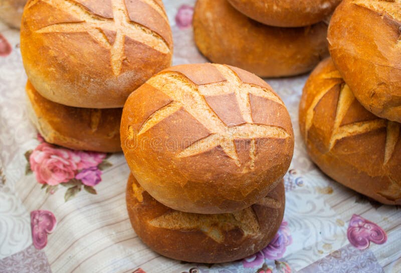 Traditional Turkish Style Made Bread Stock Image - Image of culture ...