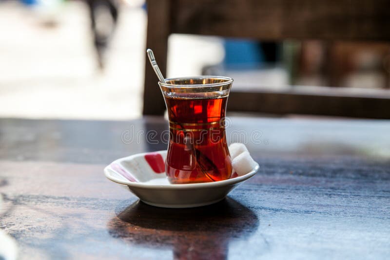 Traditional turkish tea stock photo. Image of eastern - 185683726