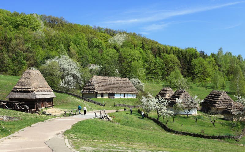 Traditional Ukraine Village Stock Image - Image of obsolete, rural ...