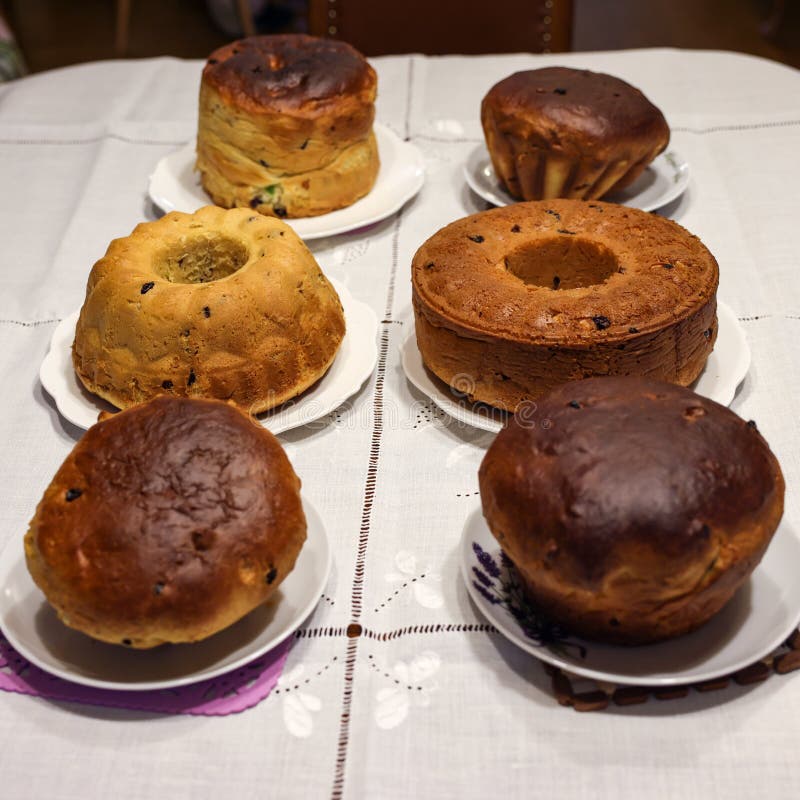 Traditional Ukrainian Easter Cake Kulich or Orthodox Christian Easter ...