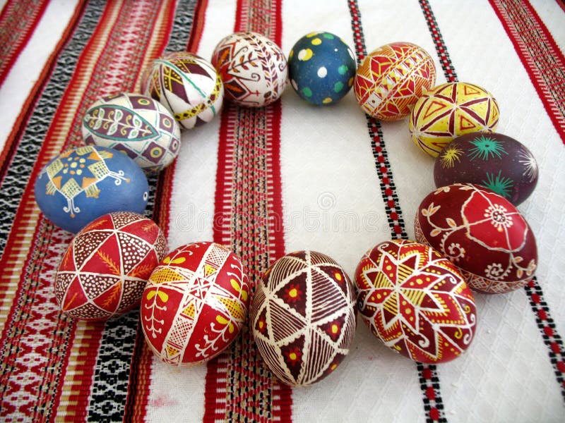 Ukrainian easter eggs stock image. Image of colourful - 115639681
