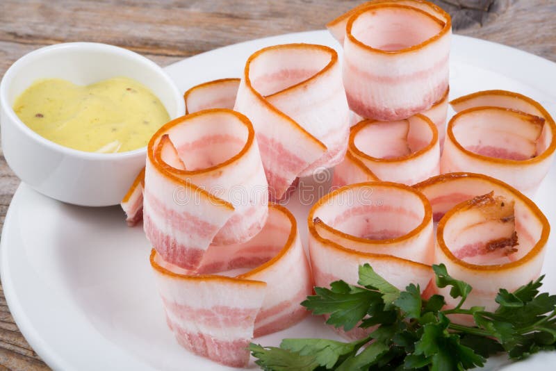 Traditional Ukrainian Sort of Smoked Bacon Lard Stock Photo - Image of ...