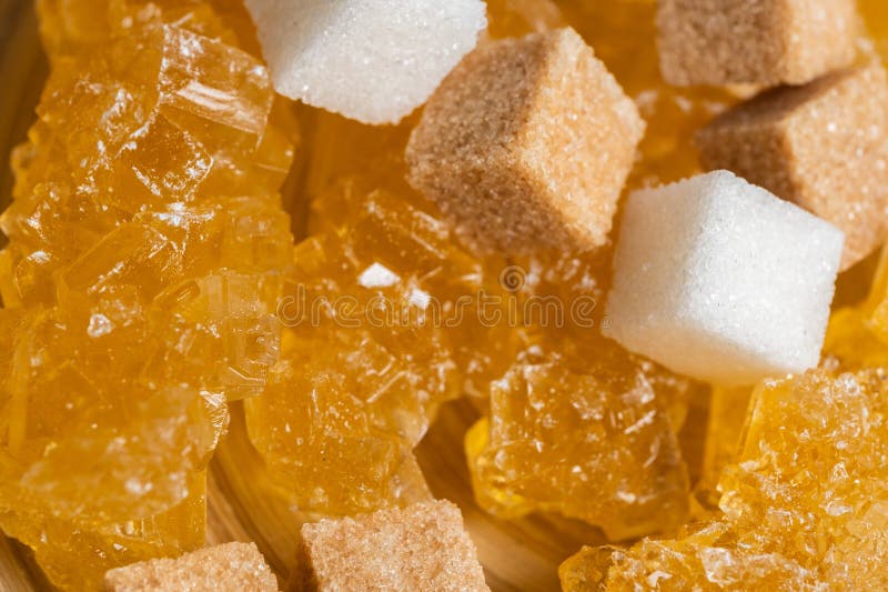 Traditional Uzbek Navat Sugar, Cane Sugar and Refined Sugar. Stock ...