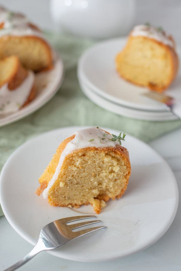 Traditional Vanilla Pound Cake with Orange Extract Stock Photo - Image ...