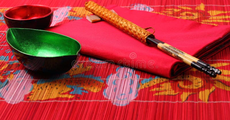 Traditional Vietnam Table Setting Stock Image - Image of setting ...