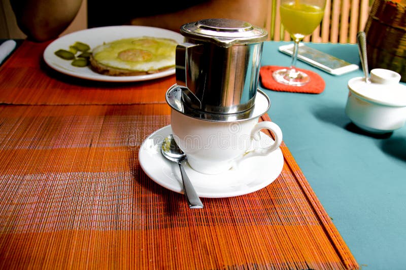 Traditional Vietnamese Balck Coffee Stock Image - Image of drip, design ...