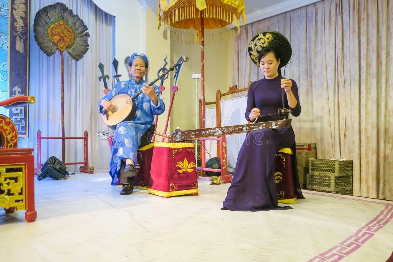 Traditional Vietnamese Musical Instruments in Hue Vietnam Editorial ...