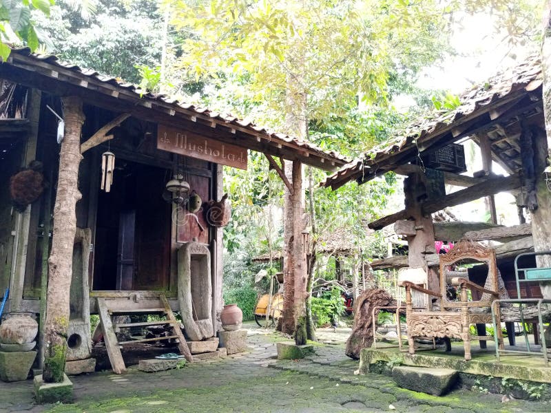 Traditional Village on Java Indonesia Stock Photo - Image of town ...