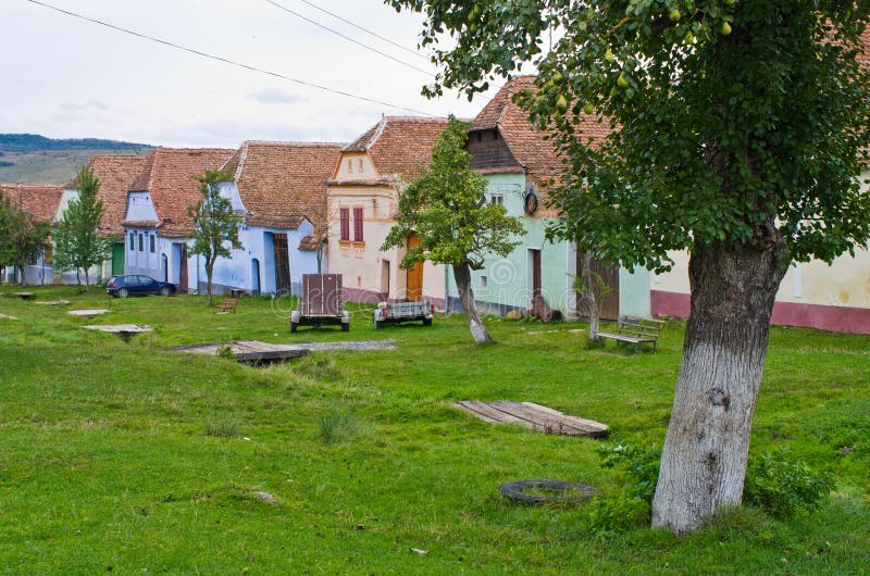 Traditional Village in Romania Stock Photo - Image of european, cottage ...