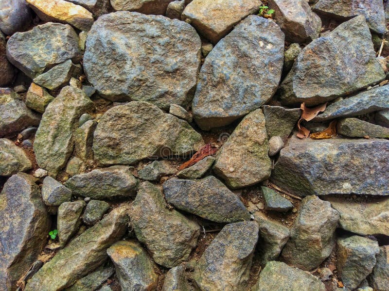 Architecture and Nature.Traditional Wall Made from Pile of Rock,rock ...