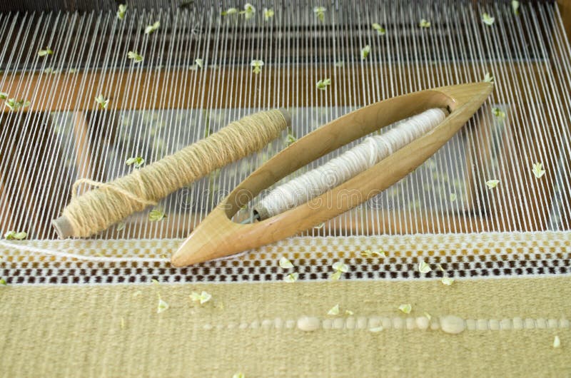 Traditional Weaving Hand Loom for Carpets in Bulgaria Stock Image ...