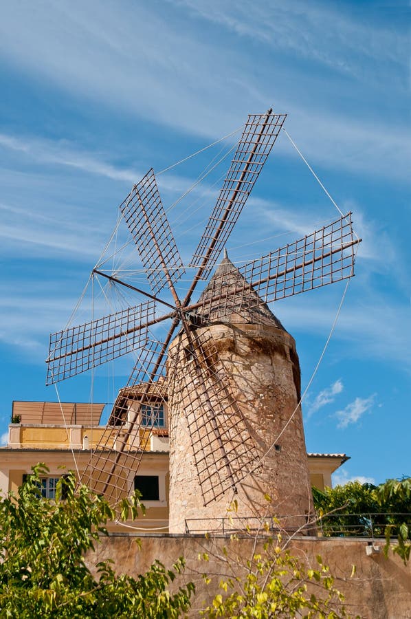 Traditional windmill stock photo. Image of irrigation - 18856844