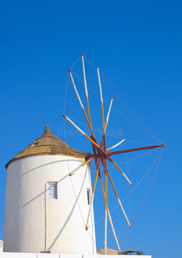Traditional windmill stock image. Image of europe, cyclades - 28771417