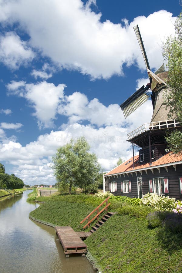 Traditional windmill house stock image. Image of vacation - 25962917