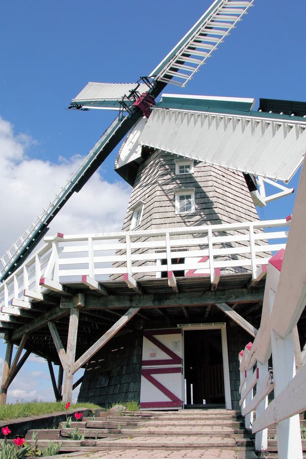 Traditional Grain Windmill stock photo. Image of full - 54543330