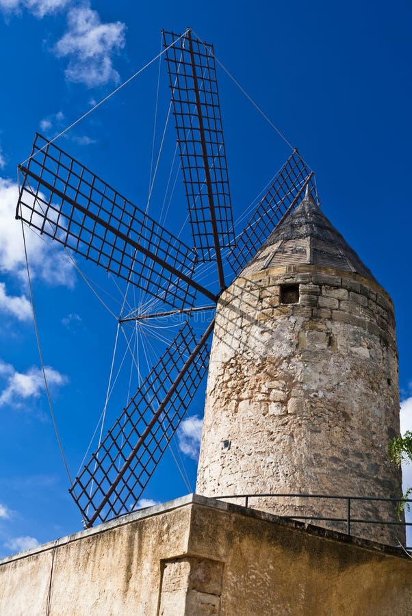 Old Windmill, Majorca, Spain Stock Photo - Image of history ... Old Windmill, Majorca, Spain Stock Photo - Image of history ...