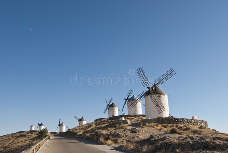 Windmills, Consuegra spain stock image. Image of europe - 21759293