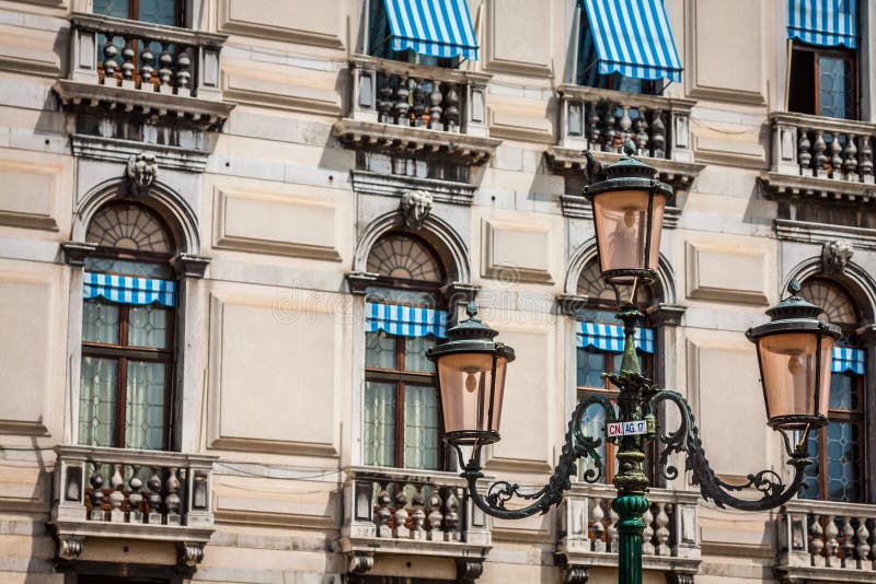 Traditional Window of Typical Old Venice Building Stock Photo - Image ...