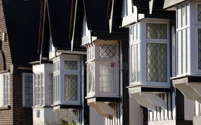 Traditional Windows in England Stock Image - Image of lodging, dwelling ...