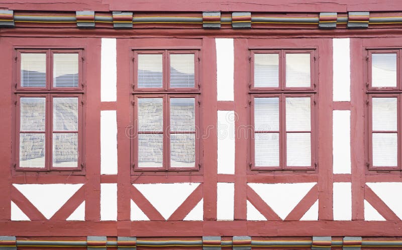 Traditional Windows from Hanover, Germany Stock Photo - Image of aged ...