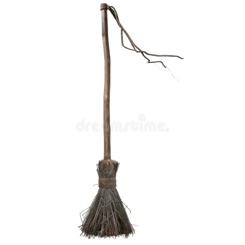 A Traditional Witch S Broom with a Twisted Handle Stock Photo ...