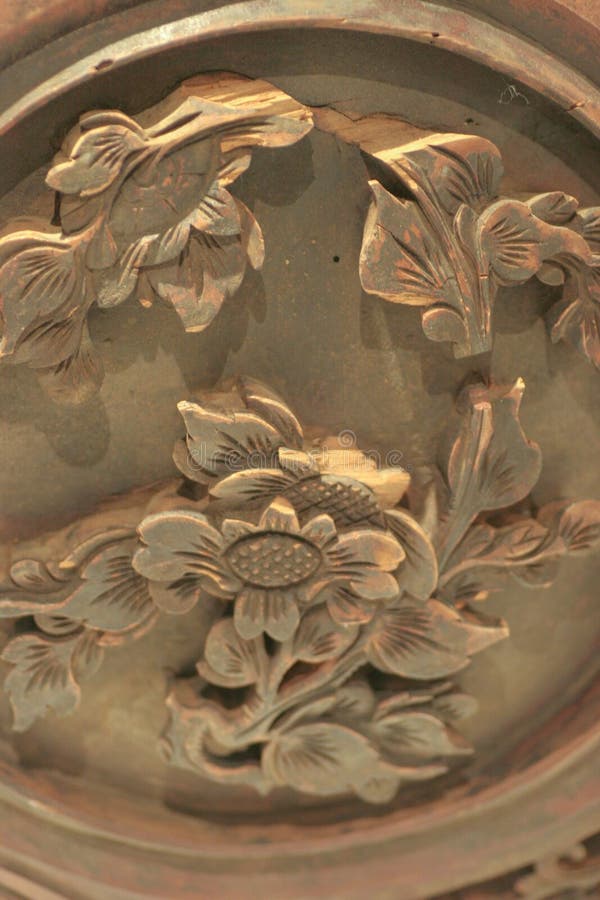A Traditional Wood Carving, the Lucky Pattern 29 May 2005 Stock Image ...