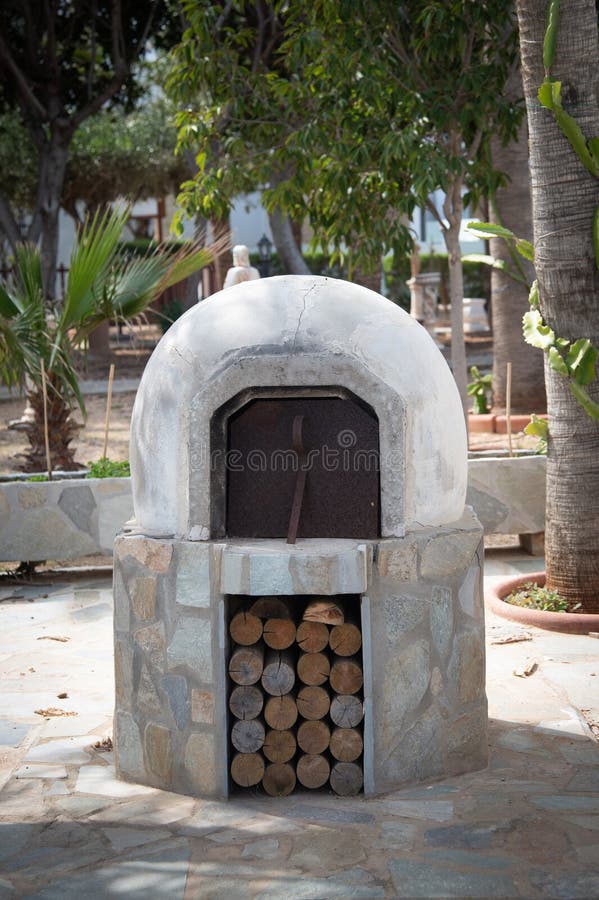 Traditional Wood Fired Bricked Clay Oven Stock Image - Image of ...