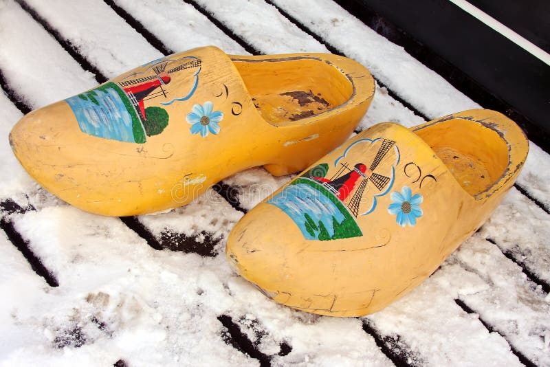 Traditional Wooden Clogs from the Netherlands Stock Image - Image of ...