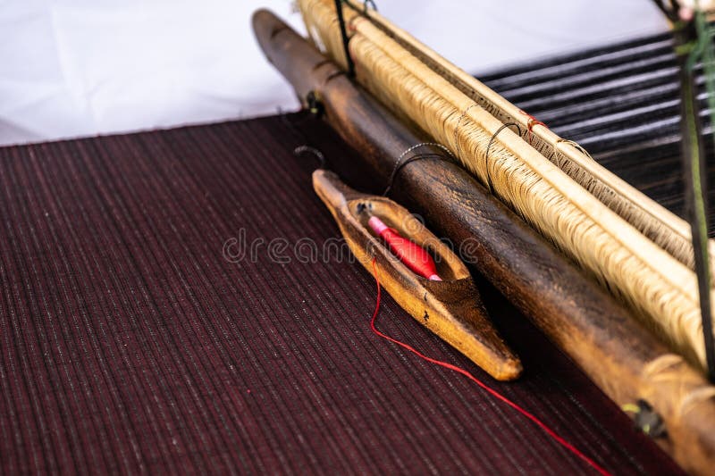 Traditional Loom Machine Vintage Style is Tool for Weave of Making Silk ...