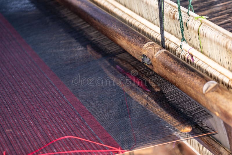 Traditional Loom Machine Vintage Style is Tool for Weave of Making Silk ...
